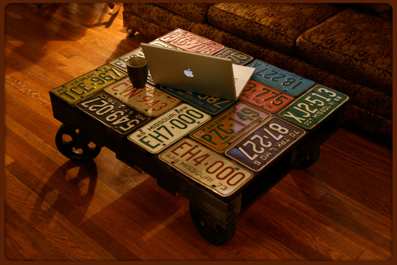 LKD License Plate Table – LEO KEMPF DESIGN